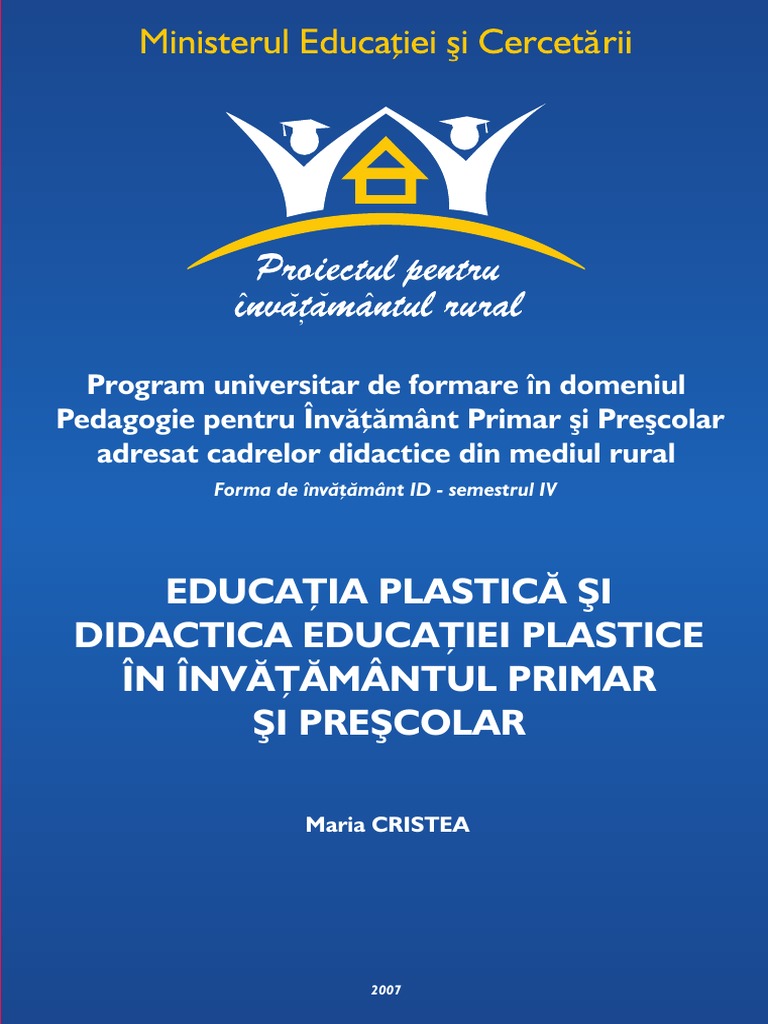 2.educatie Plastica Si Didactica Educatiei Plastice PIR M Cristea | PDF