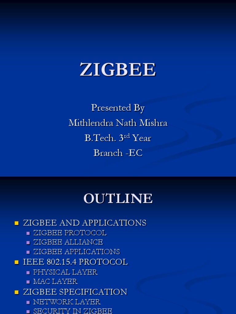 Zigbee | PDF | Computer Network | Digital Technology