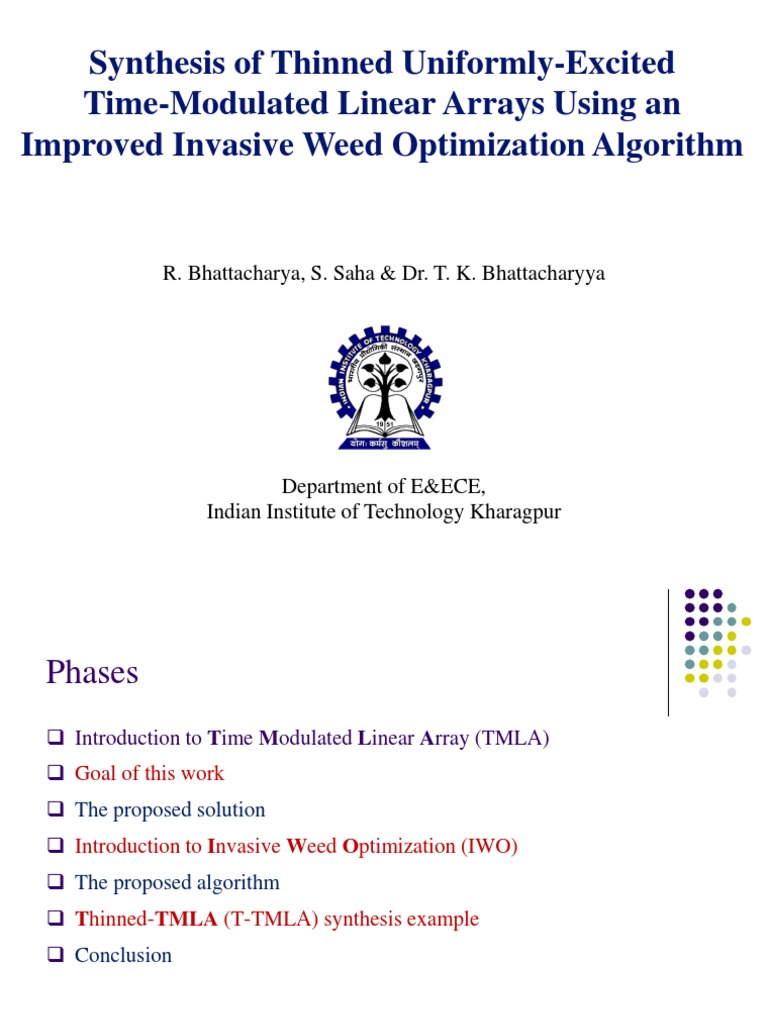 Synthesis of Thinned Uniformly-Excited Time-Modulated Linear Arrays Using An Improved Invasive ...