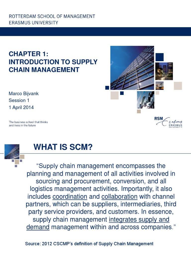 Chapter 1 - Handout | PDF | Supply Chain | Supply Chain Management