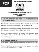 2025 Kcse Registration Return Envelops | PDF | Written Communication