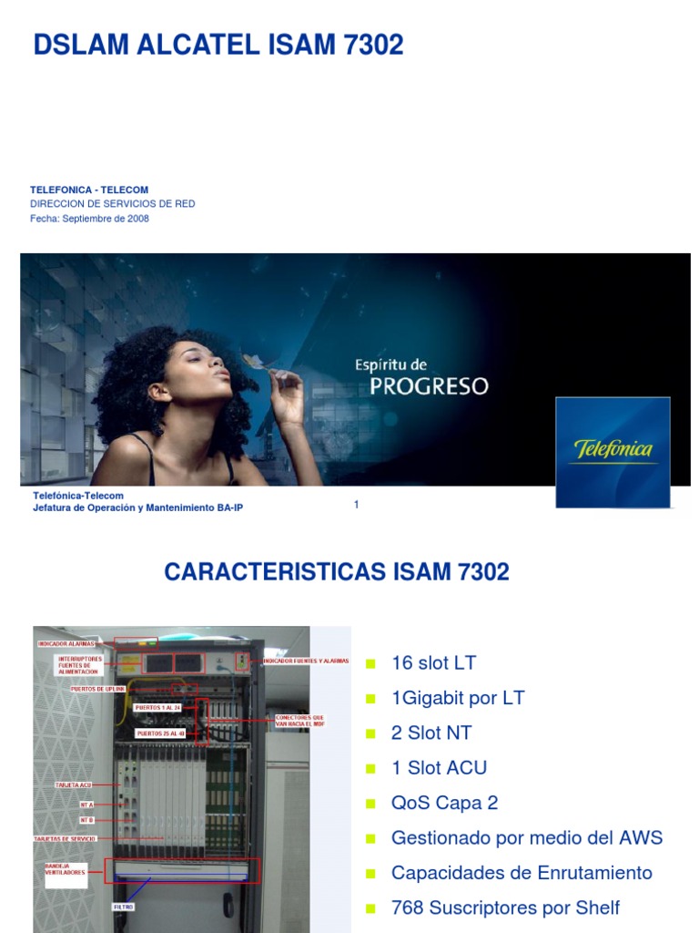 DSLAM ALCATEL ISAM 7302 | PDF | Telecomunicaciones | Informática