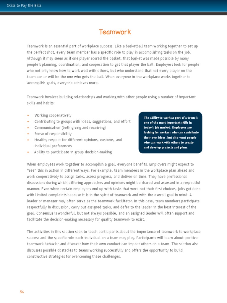 Teamwork | PDF