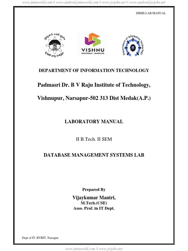 Dbms Lab Manual | PDF | Pl/Sql | Control Flow