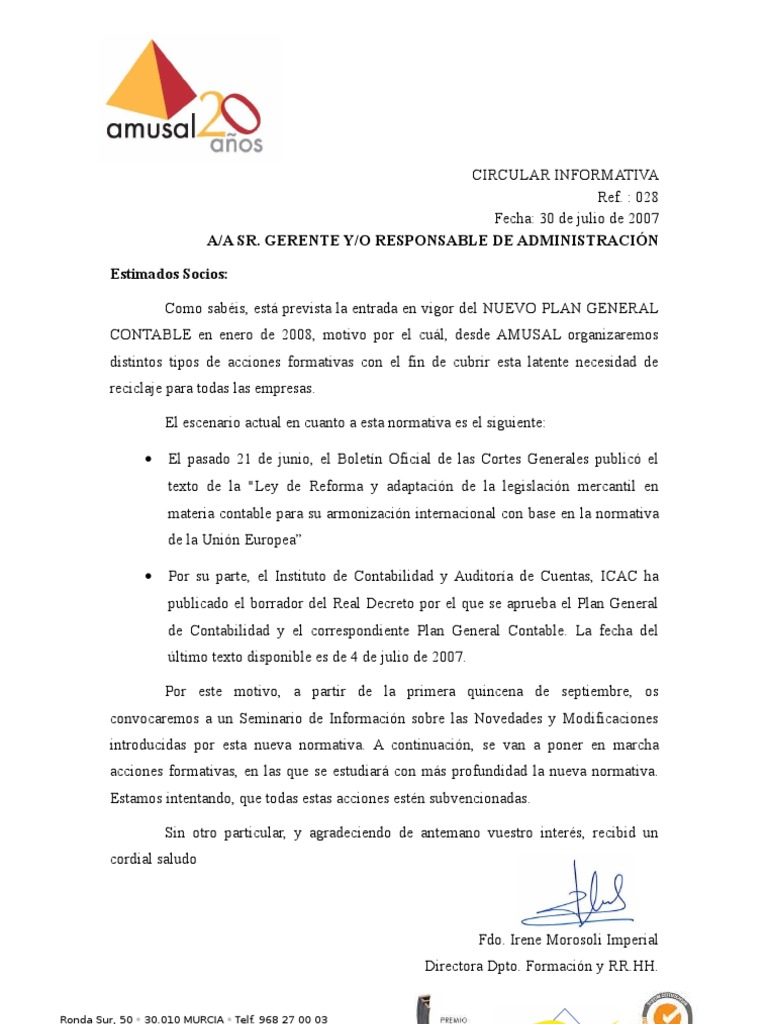 Circular Informativa