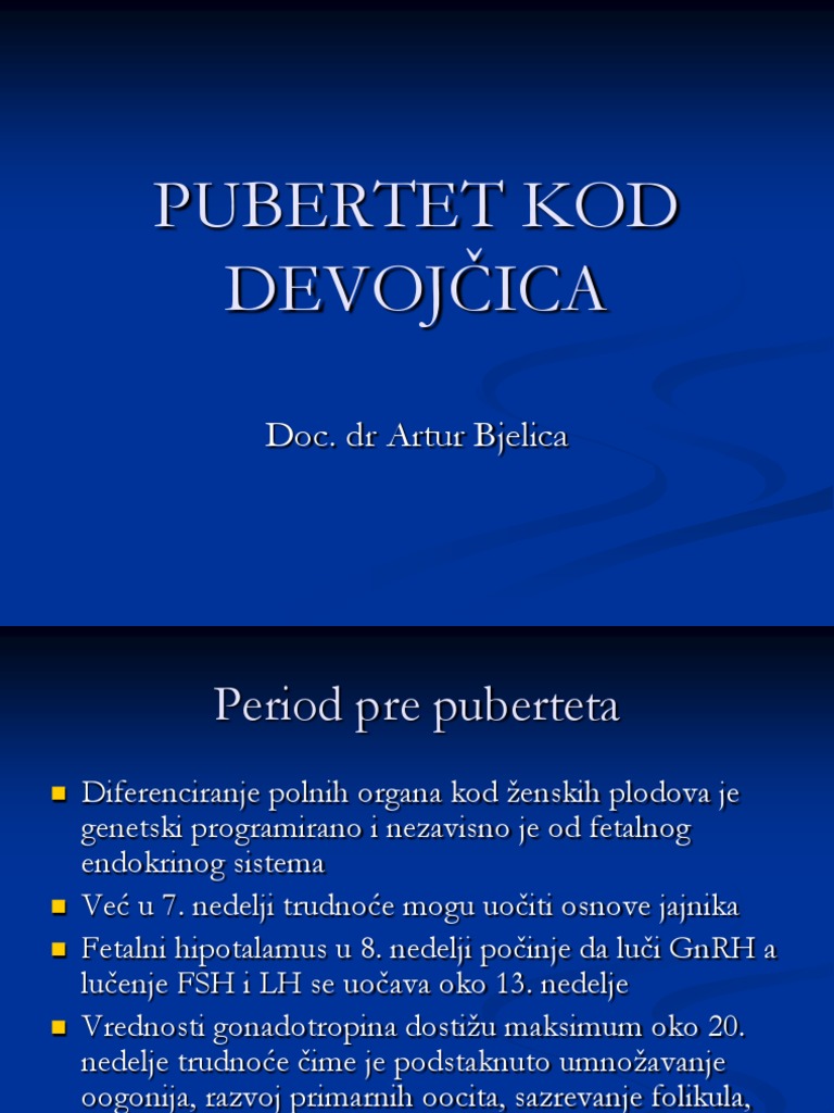 Pubertet Kod Devojčica | PDF