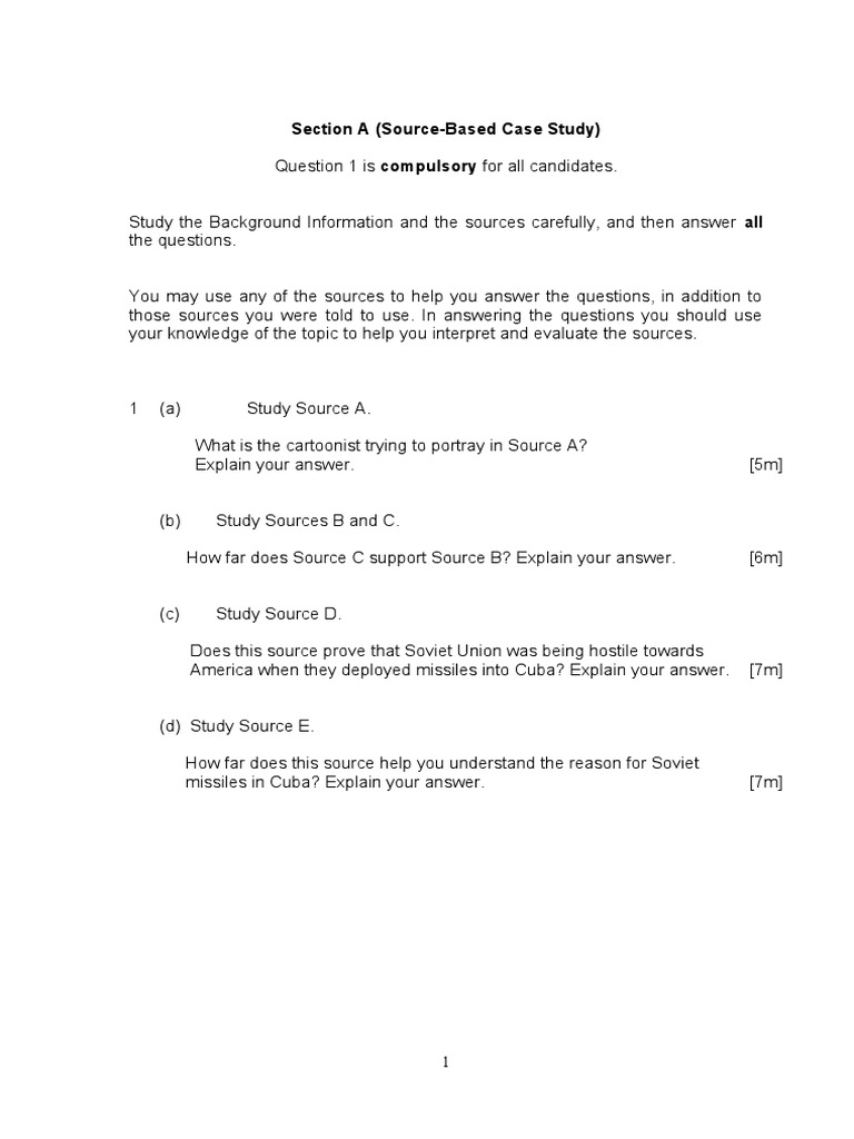 Cuban Missile Crisis Case Study Analysis | PDF