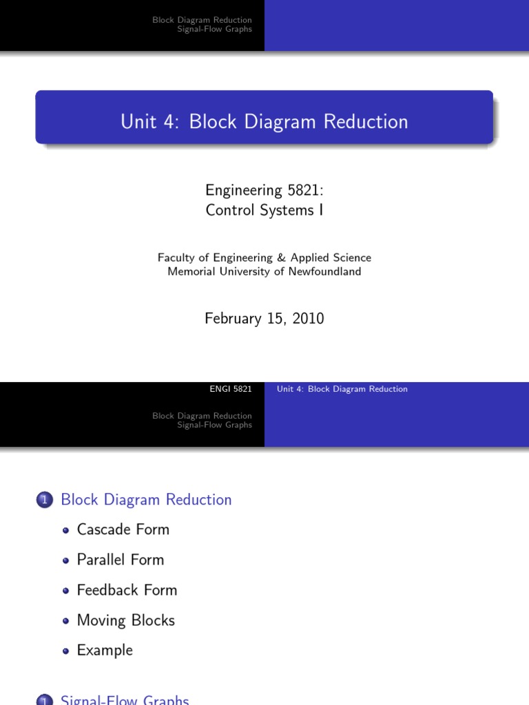 Block Diagram Reduction | PDF | Function (Mathematics) | Electrical ...