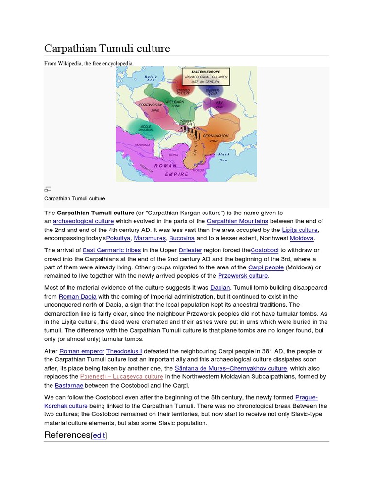 Carpathian Tumuli Culture Overview | PDF | Iron Age Europe | European ...