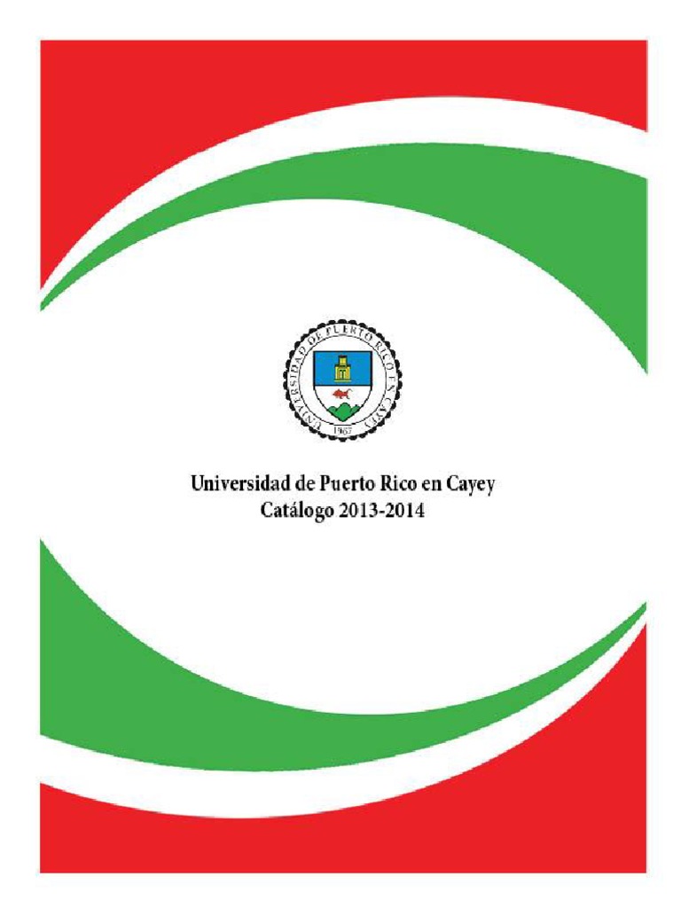 Catalogo 2013-14 - UPR Cayey | PDF | Puerto Rico | Universidad