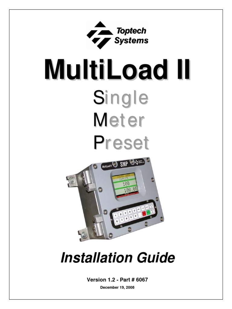 MultiLoad II SMP Installation Guide v1-2 | PDF | Electrical Wiring | Screw