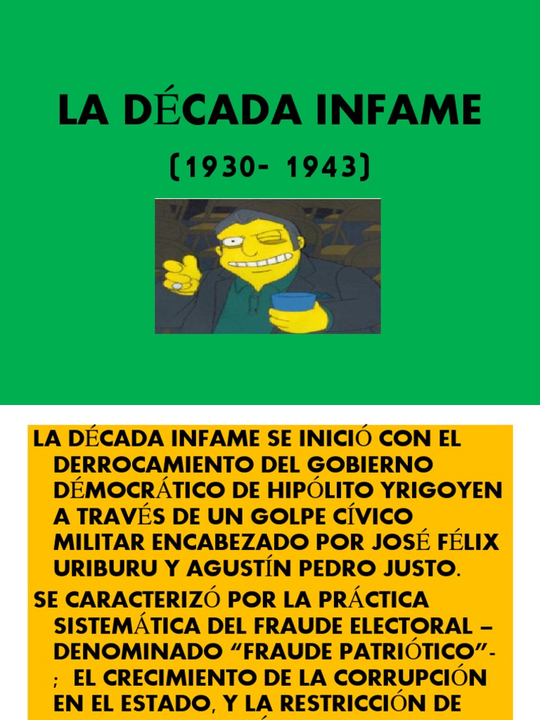 La Década Infame (1930 - 1943) | PDF | Argentina | Economias