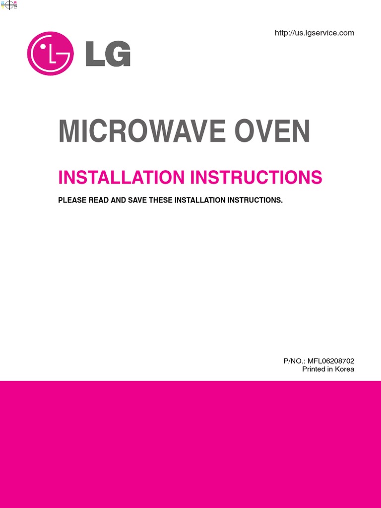 Microwave Oven Installation Guide | PDF | Duct (Flow) | Ac Power Plugs ...