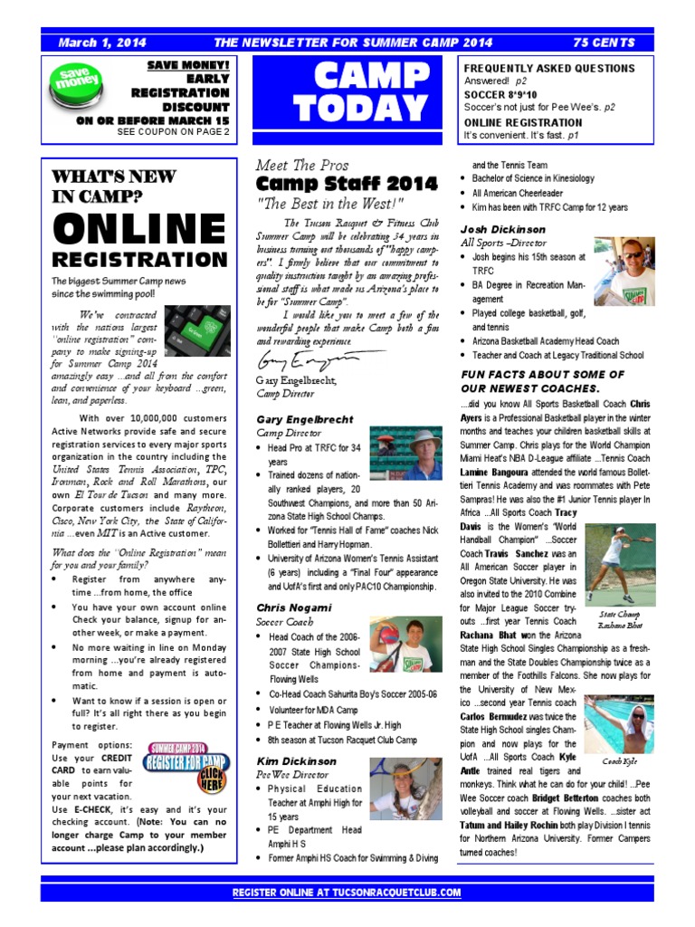 Online: Camp Today | PDF | Sports | Recreation