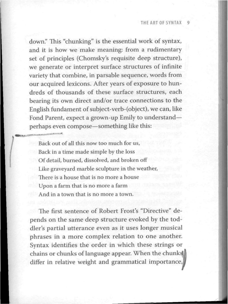 The Art of Syntax (Voigt) | PDF | Syntax | Phrase