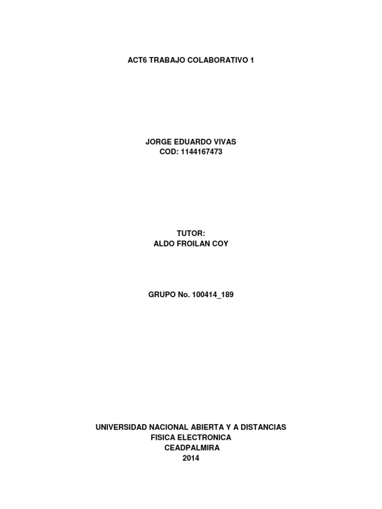 TC1 - 100414 - 189 - Jorge Vivas | PDF | Ciencia y matemáticas