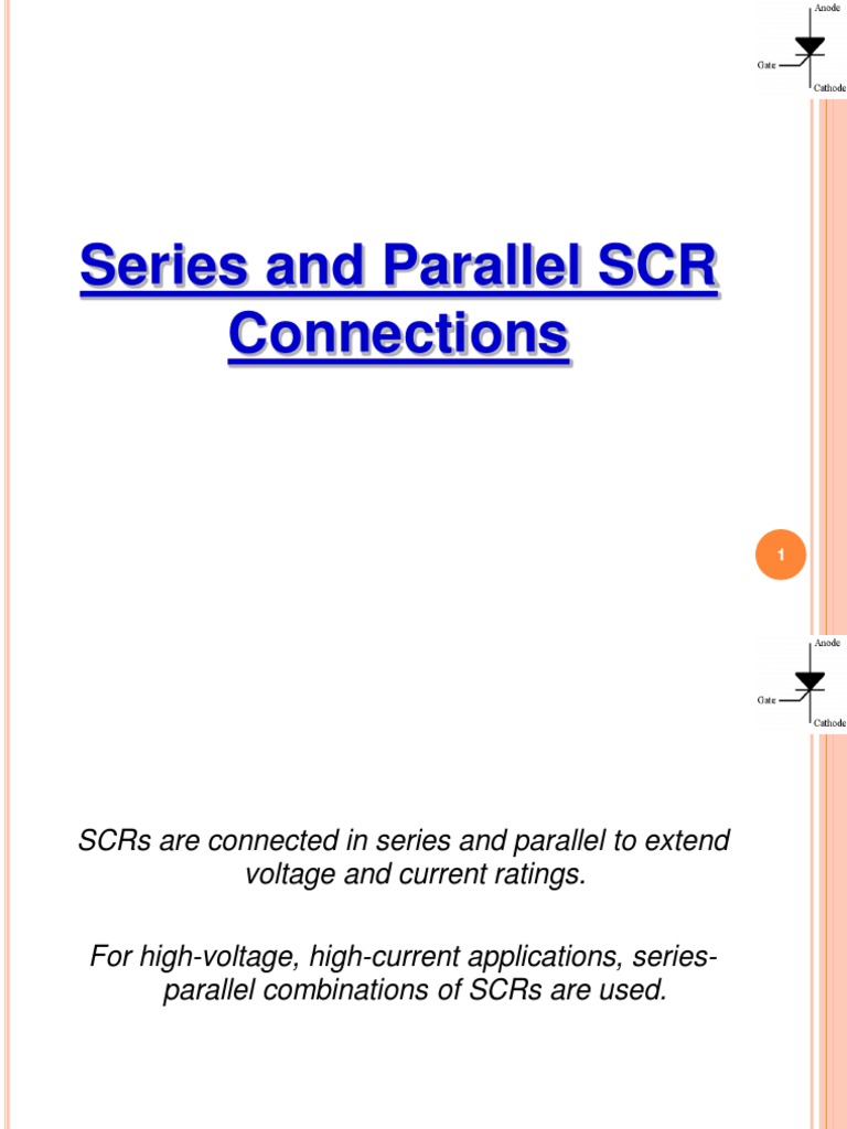 Ser-Par Opr of SCRs | PDF | Series And Parallel Circuits | Inductor