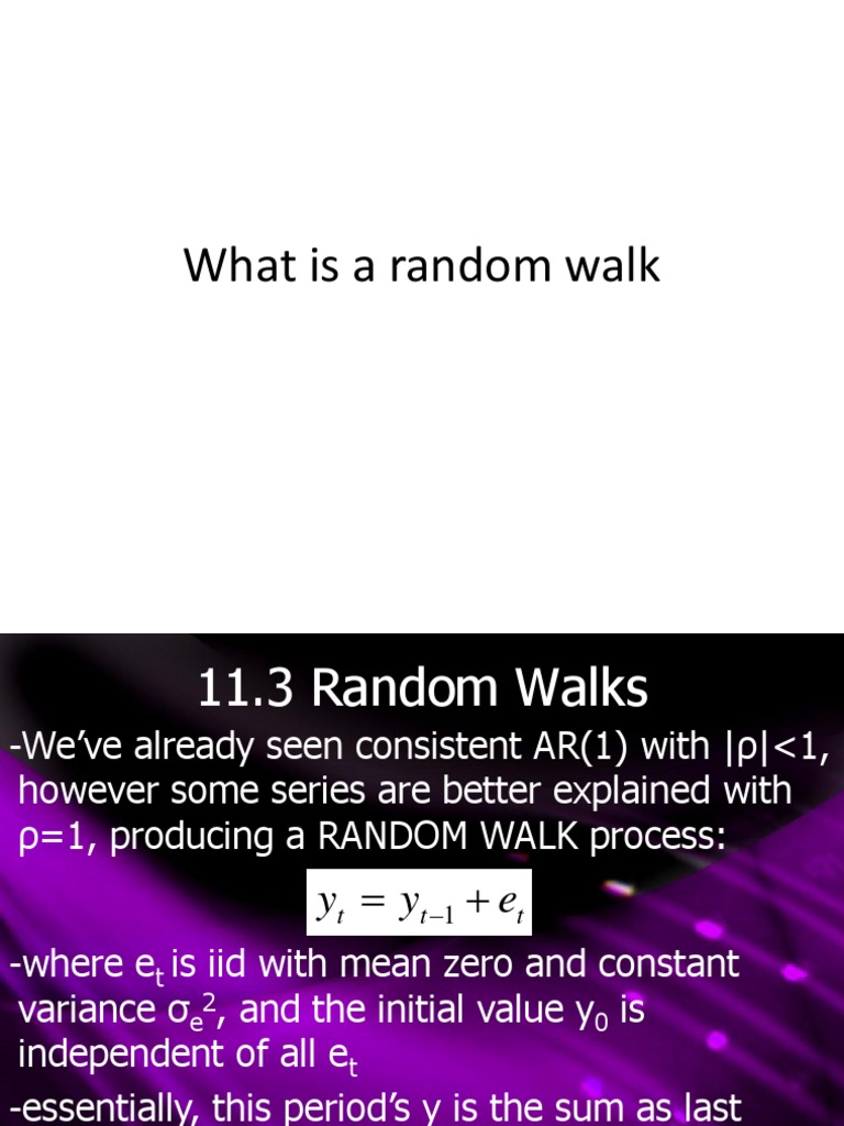 6.2 What Is A Random Walk | PDF | Probability Theory | Probability ...