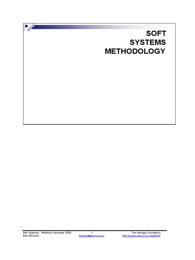 Soft System Methodology | PDF