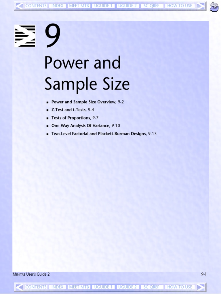 09 Power & Sample Size | PDF | Statistical Hypothesis Testing | Sample ...