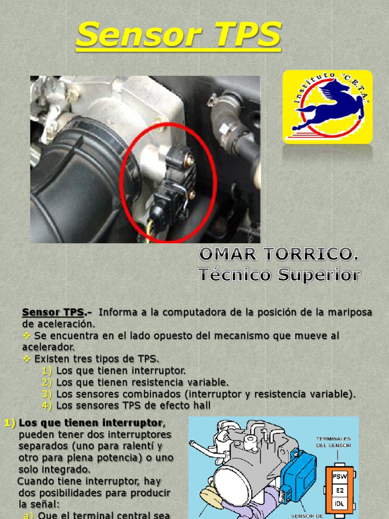 Tipos y Funcionamiento del Sensor TPS | PDF | voltaje | Sensor