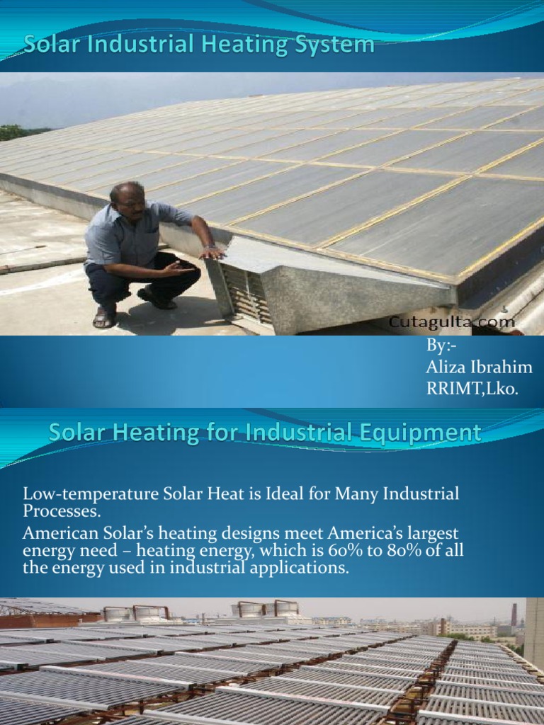 Solar Industrial Heating System | PDF | Solar Energy | Water Heating