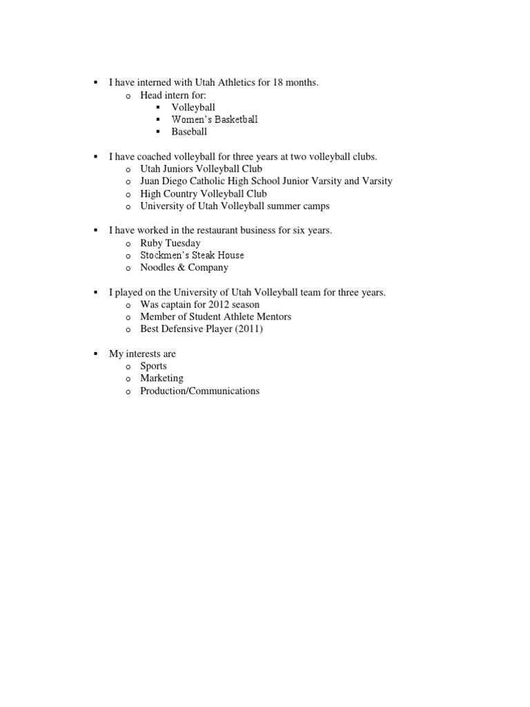 Fact Sheet | PDF | Sports & Recreation
