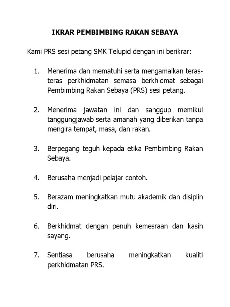 Jadual Tahunan Kelab Pembimbing Rakan Sebaya - legsploaty
