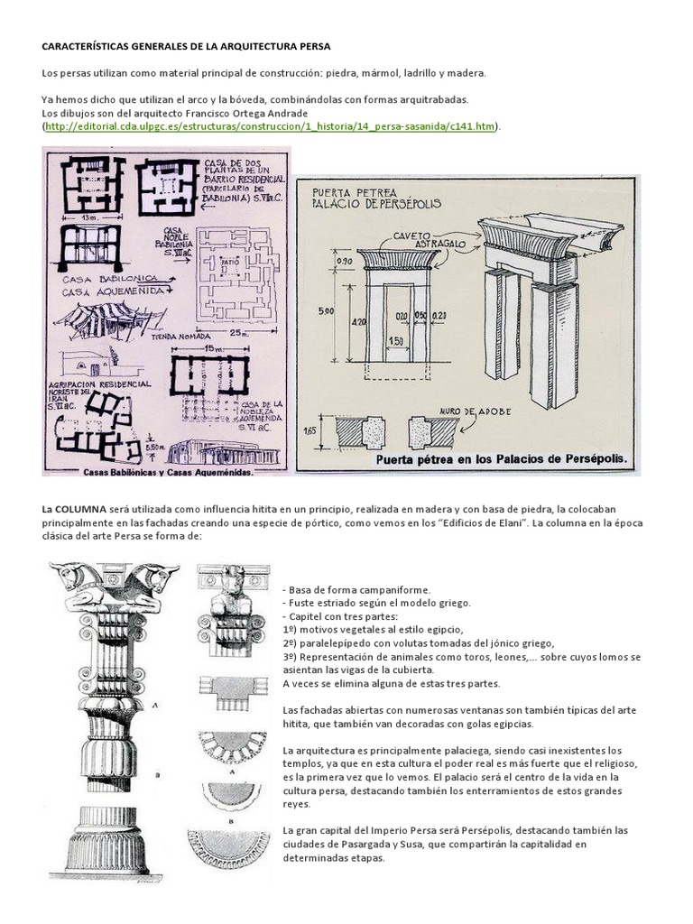 Características de la Arquitectura Persa | PDF | Columna | Imperio ...