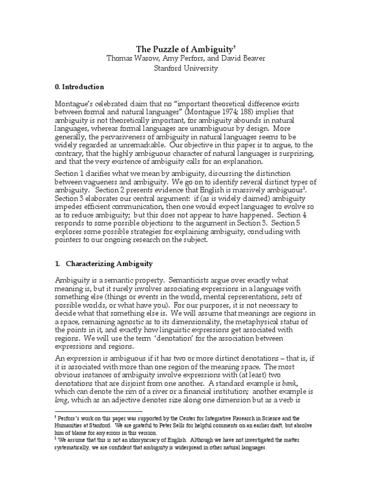 Lapointe Standford | PDF | Ambiguity | Parsing