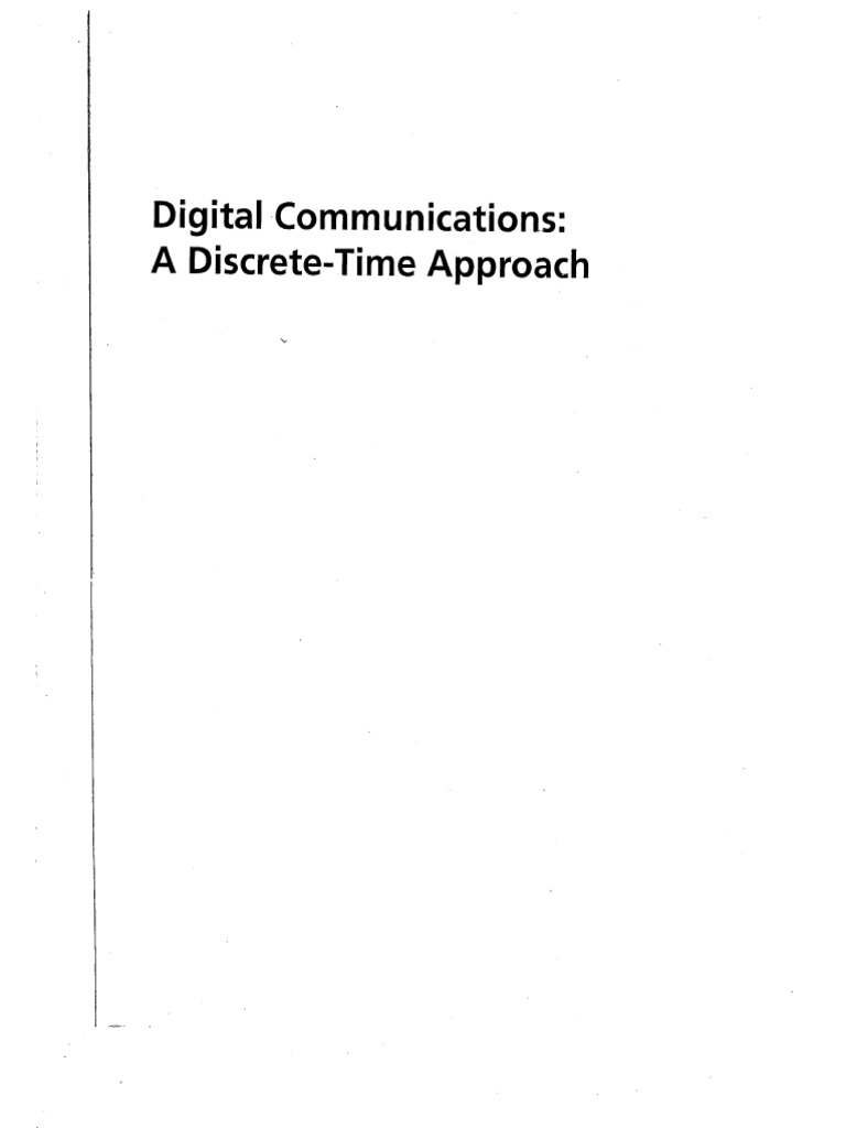 Digital Communications - A Discrete Time Approach - Michael Rice | PDF