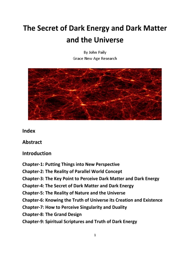 The Secret of Dark Matter and Dark Energy | PDF | Matter | Quantum ...