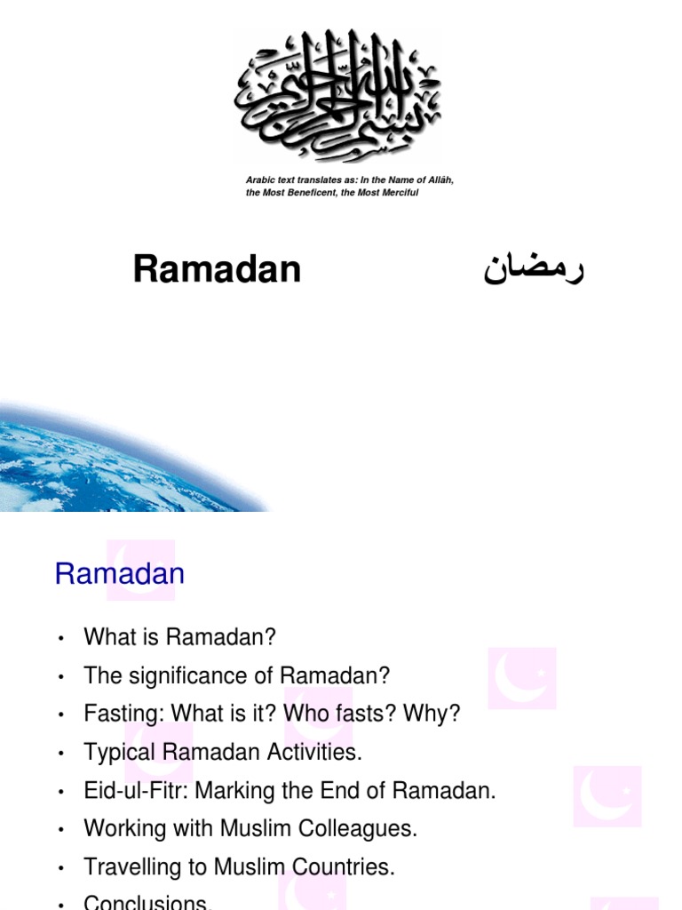 Ramadan Presentation | PDF | Ramadan | Fasting