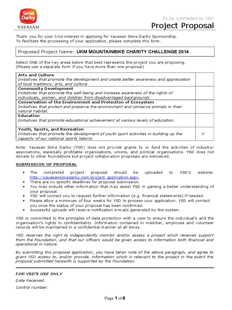 Proposal Application Form | PDF