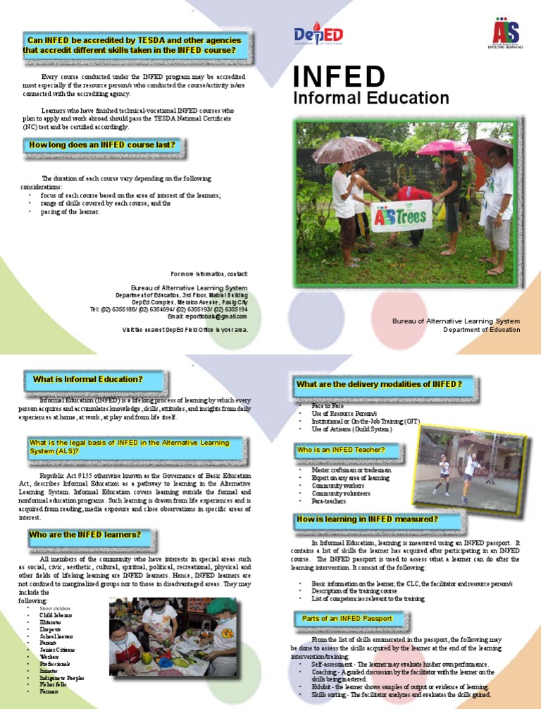 Informal Education in ALS Guide | PDF | Facilitator | Learning