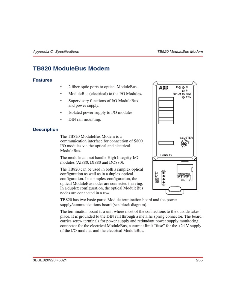 TB820 | PDF | Power Supply | Optical Fiber