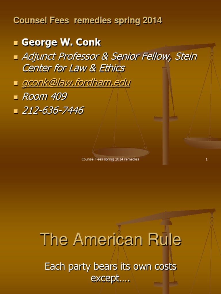 Understanding Counsel Fees and Remedies | PDF | Lawsuit | Damages