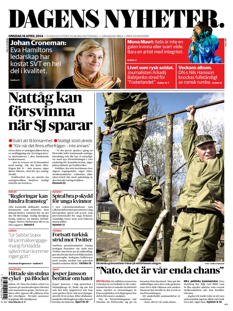 Dagens Nyheter DN 2014-04-16