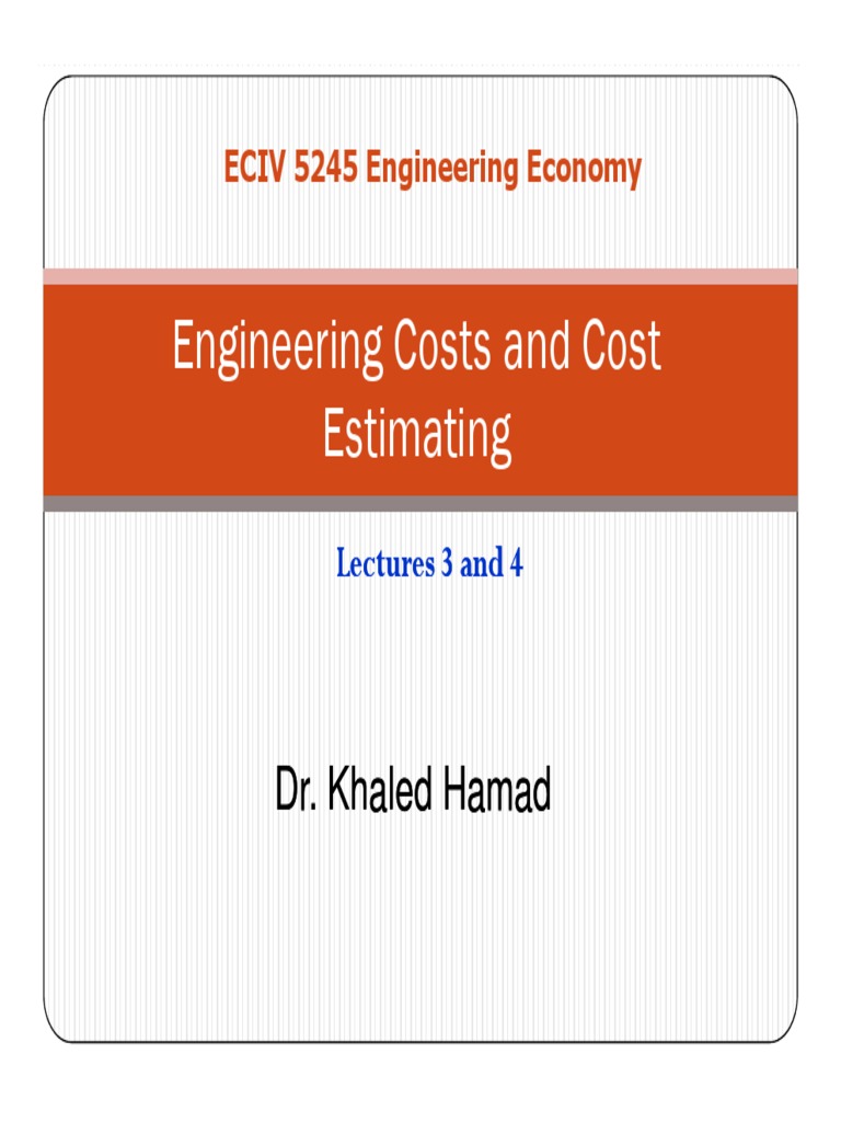 Engineering Costs Estimation | PDF | Business