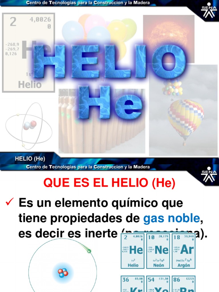 Propiedades y usos del helio (He) | PDF | Helio | Gases