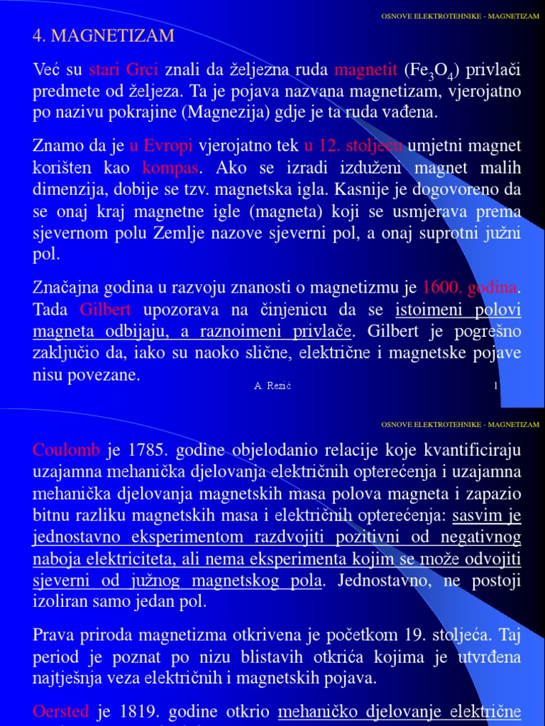 Magnetizam 1 | PDF