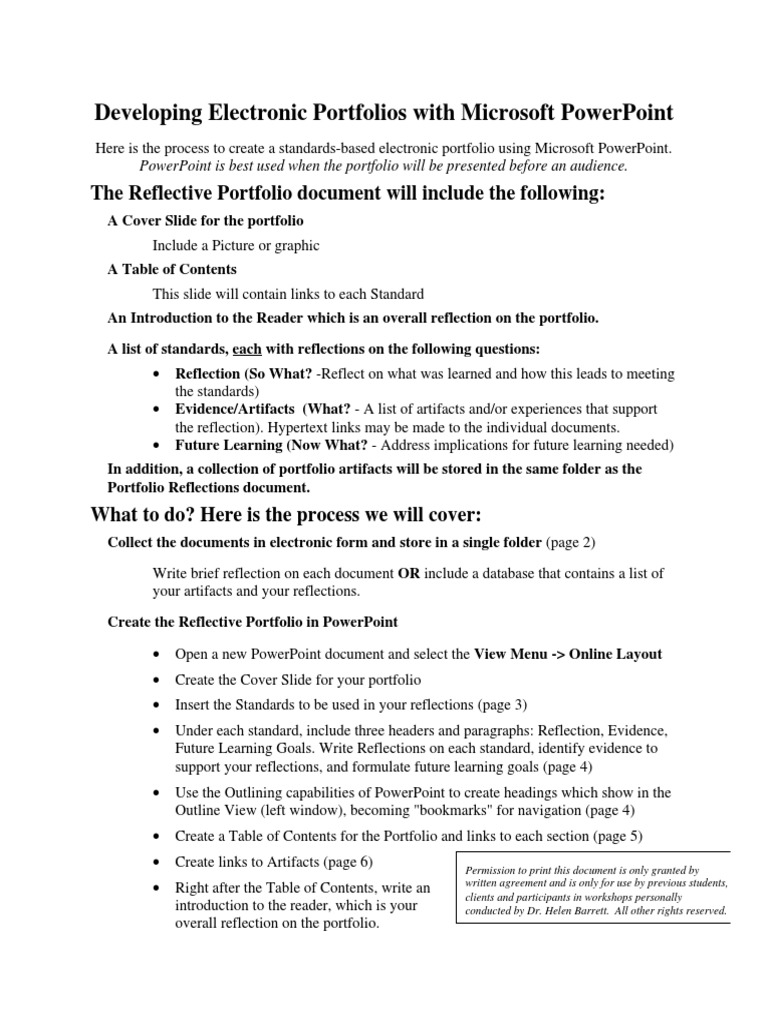 Developing Electronic Portfolio With Microsoft | PDF | Hyperlink ...