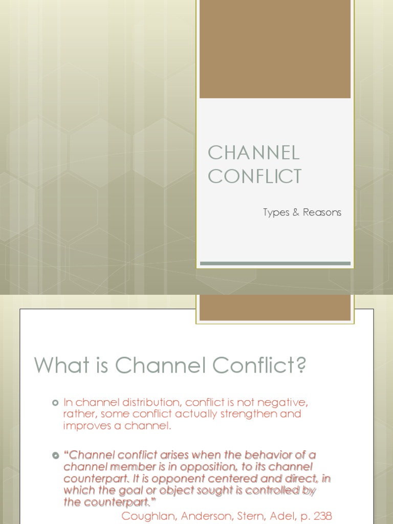 Channel Conflict in Distribution Management | PDF | Mediation | Retail