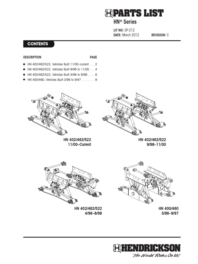 Suspension Hendrickson Camiones | PDF | Axle | Screw