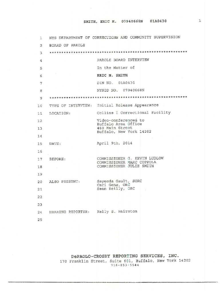 Eric Smith Parole Board | PDF | Foreign Language Studies