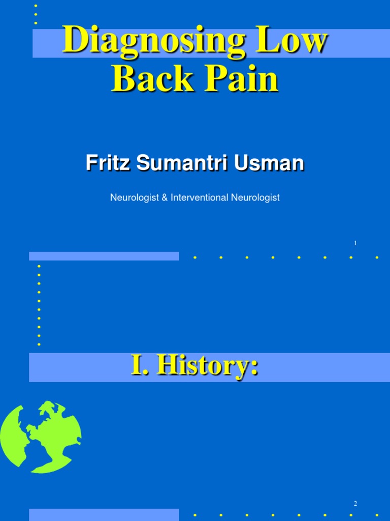 Low Back Pain Ppt | Back Pain | Pain