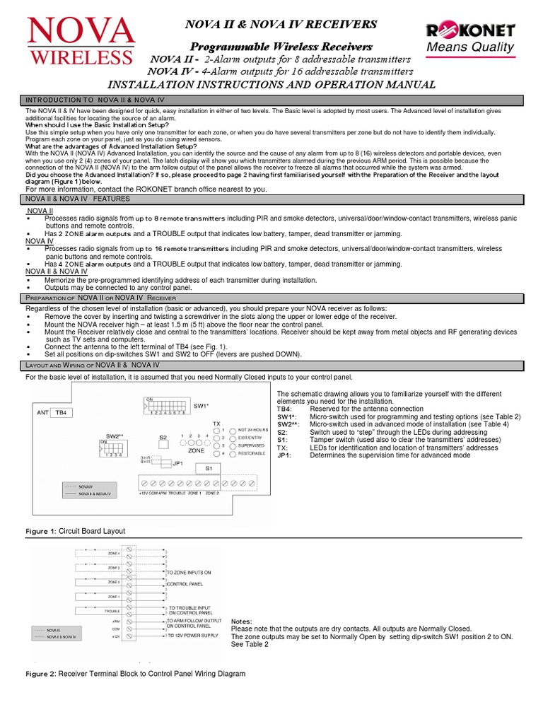 Nova Ii & Nova Iv Receivers | PDF | Relay | Switch