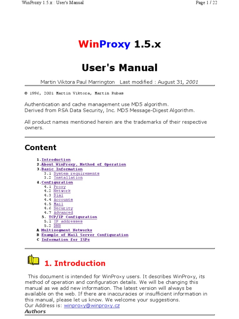 WinProxy en | PDF