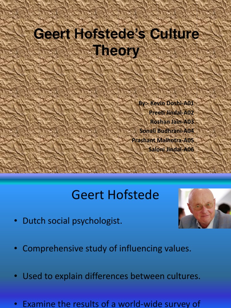Hofstede's Cultural Dimensions Explained | PDF | Employment | Femininity