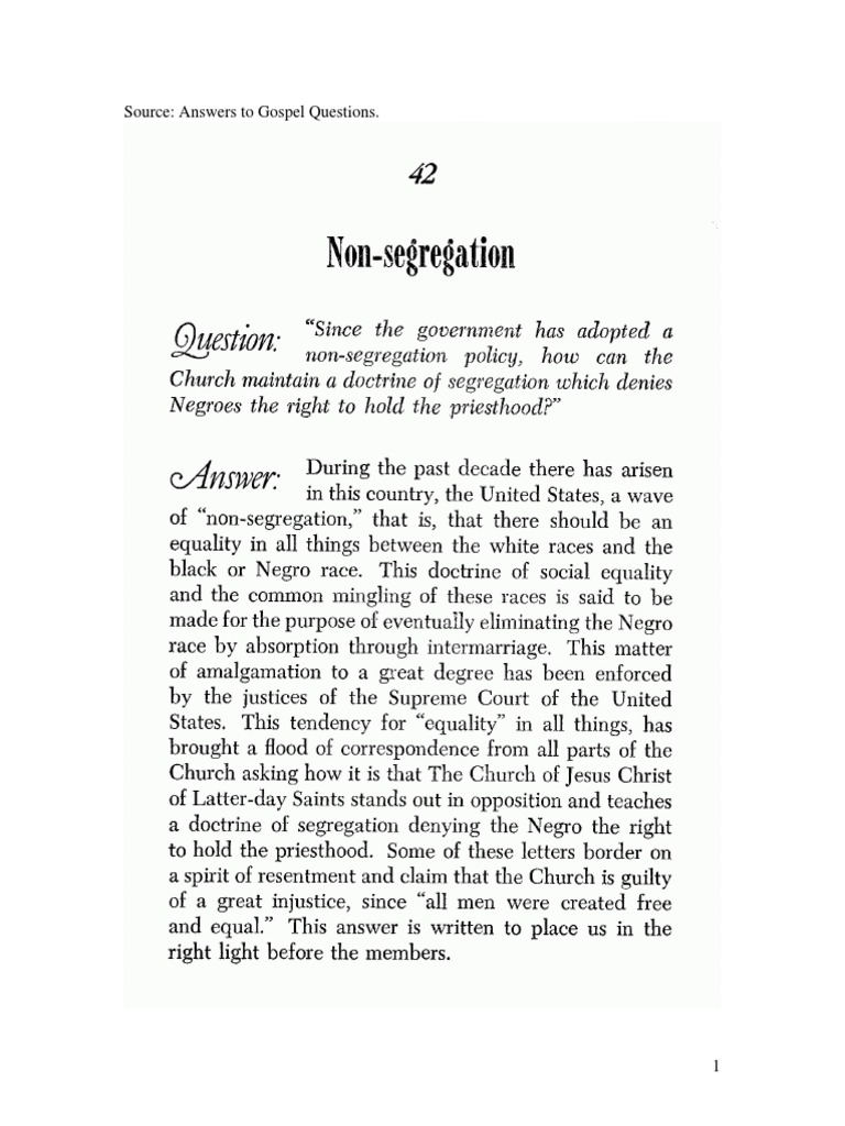 Answers To Gospel Questions - Volume 2 - q42 | PDF
